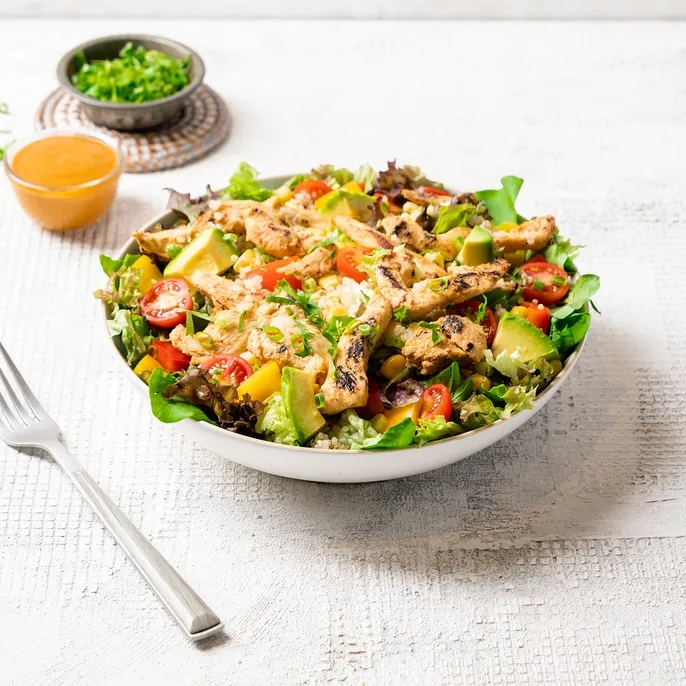 Kcal Restaurants UAE - Salads - Chipotle Chicken Super-Salad