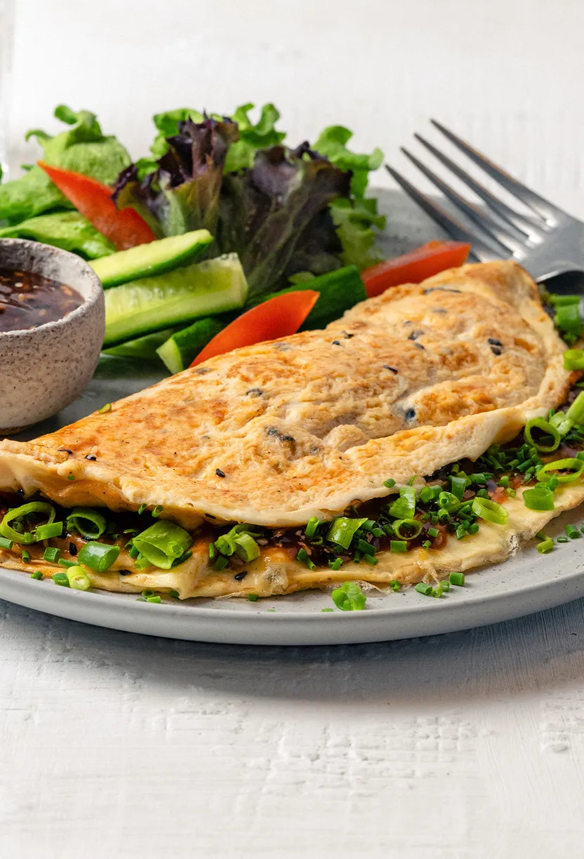 Kcal Restaurants UAE - Breakfast - Spring Onion & Chive Omelette